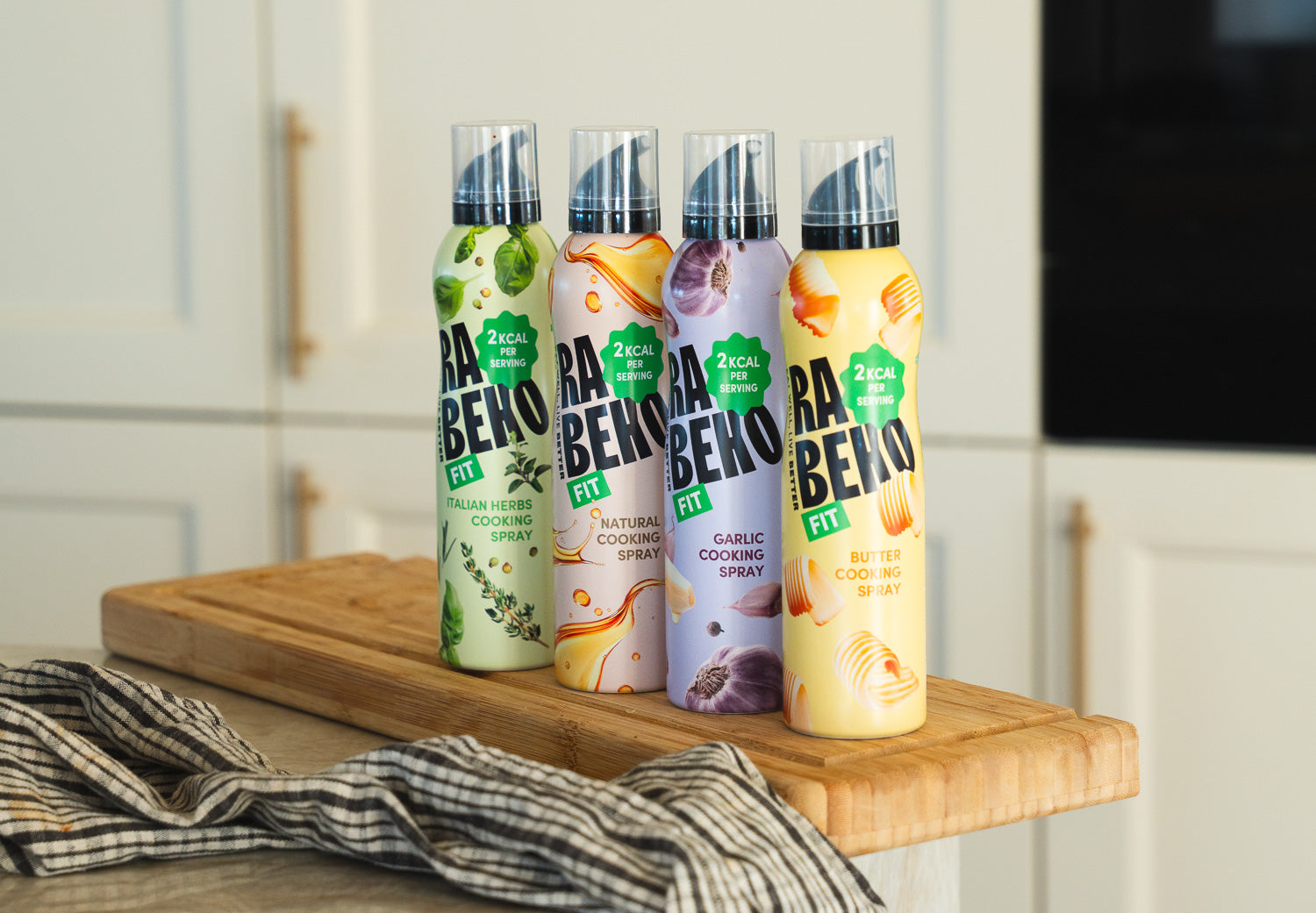 Rabeko Fit Spray – slim koken en bakken met 2 kcal per portie